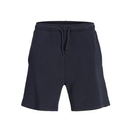 Jack & Jones JACK & JONES Herren Shorts "JPSTKANE CHARGE SWEAT SHORTS SRT SN", blau, Gr. S, unifarben, Web, Obermaterial: 80% Baumwolle, 20% Polyester, Hosen, mit