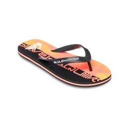 Quiksilver Herren Sandale "Molokai Art 25", Gr. 6fiery coral wordblock, Obermaterial: Synthetik / Laufsohle: Moosgummi, Schuhe