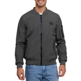 INDICODE Herren Blouson "INBerto", grau, Gr. S, unifarben, Web, Obermaterial: 100% Polyester, Jacken