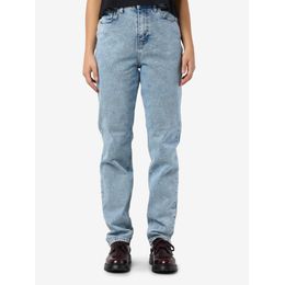 Noisy may Damen Mom-Jeans "NMDAISY HW MOM FIT JEAN AZ393LB FWD NOOS", blau, Gr. 32, unifarben, Denim/Jeans, Obermaterial: 99% Baumwolle, 1% Elasthan,