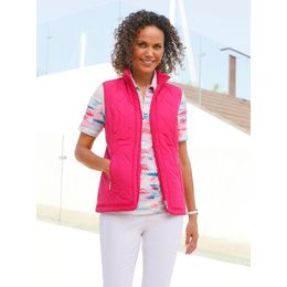 Casual Looks Damen Steppweste, pink, Gr. 48, unifarben, 100% Polyester, Wattierung:100% Polyester, Westen