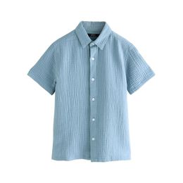 next Button Up Shirt boy Blue size 8 yrs