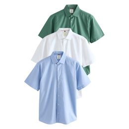 next Button Up Shirt male Blue, Green, White size S