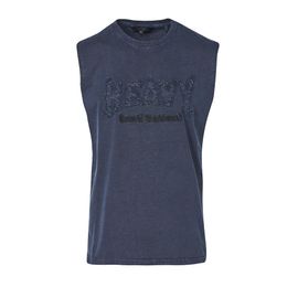 KOROSHI Top Herren Größe L navy / schwarz
