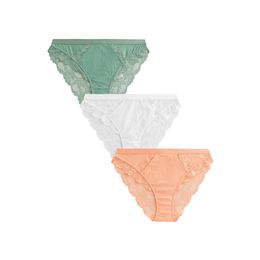 next Slip Damen Größe S grün / orange / weiß