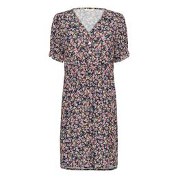 Cream Kleid 'Linaa' Damen Größe 40/42 blau / nachtblau / orange / rosa Winterkleid