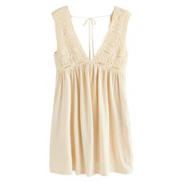 next Kleid Damen Gr&ouml;&szlig;e 52 creme Winterkleid
