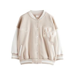 next Between-Season Jacket 'Bestickte Varsity' girl Beige size 13 yrs