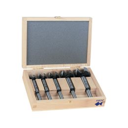 FISCH-Tools Forstnerbohrer-Satz im Holzetui 5, Durchmesser 15-35 mm, HSS-Qualit&auml;t, 03100005K)