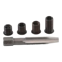BGS-technic BGS Reparatursatz f&uuml;r Z&uuml;ndkerzengewinde M8 x 1,0 mm 5 teilig ; BGS technic (167)