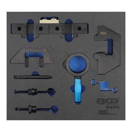 BGS-technic BGS Werkstattwageneinlage 2/3: Motor-Einstellwerkzeug-Satz f&uuml;r BMW M42, M43, M50, M52, M60, M51 ; BGS technic (9490)