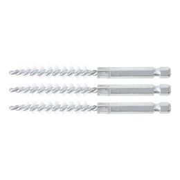 BGS-technic BGS Nylonb&uuml;rste 9 mm Antrieb Au&szlig;ensechskant 6,3 mm (1/4 Zoll) 3 teilig ; BGS technic (3078-9-N)