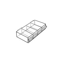 Raaco Trennplättchen-Set transparent, passend für Schubladentyp: 150-03/04 (102049)