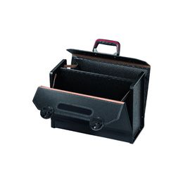 Paratleder Werkzeugtasche Rindleder ABS, schwarz, 420x185x315mm (16000571)