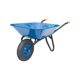 MüBA Schubkarre Fagro F85 aus Stahlblech mit Luftrad und Stahlfelge (85 l Muldenvolumen, 18,7 kg Eigengewicht) für Bau und Garten, 72600)