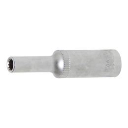 BGS-technic BGS Steckschl&uuml;ssel-Einsatz Gear Lock, tief Antrieb Innenvierkant 6,3 mm (1/4") SW 4 mm ; BGS technic (10154)