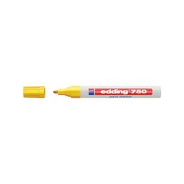 Edding Lackmarker 750 gelb Rundspitze Strichbreite ca.2-4mm (4-750005)