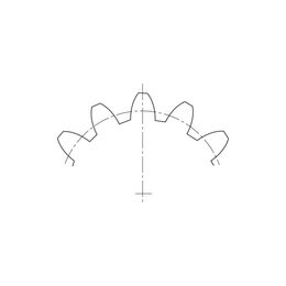 Helios-Preisser Zahnmessschieber R. hartmetallbest. 1/50 Modul 1-26 (0268211)