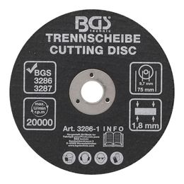 BGS-technic BGS Trennscheibe &Oslash; 75 x 1,8 x 9,7 mm ; BGS technic (3286-1)