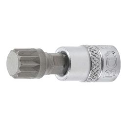 BGS-technic BGS Bit-Einsatz Antrieb Innenvierkant 6,3 mm (1/4") Innenvielzahn (f&uuml;r XZN) M10 ; BGS technic (2506)