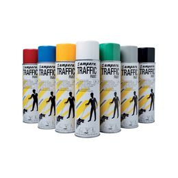 A.M.P.E.R.E Traffic 2 Bodenmarkierspray 500ml gelb, f&uuml;r Innen- und Au&szlig;enbereiche, 100% Acrylharz, 3495881142005)