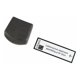 Zarges Au&szlig;enschuh f&uuml;r Stufen-Stehleitern aus Aluminium, elektrisch ableitf&auml;hig 68 x 25 mm (824283)