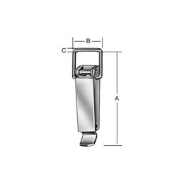 Spannverschluss H.110mm B.37mm STA verz.m.Plombierm&ouml;gl. ; Vormann (001202105Z)