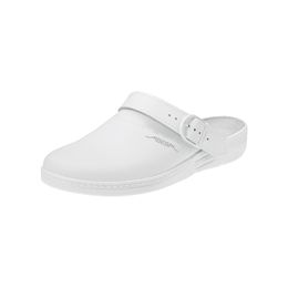 Berufsschuhe EN 20347:2012 OB Clog Gr.39 weiß Leder m.Fersenriemen ABEBA (7021)