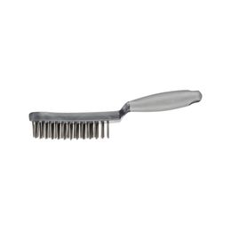 Pferd Handbürste mit Kunststoffkörper und ergonomischem Griff HBUP 4reihig Stahl-Draht-Ø0,40 (43674504)