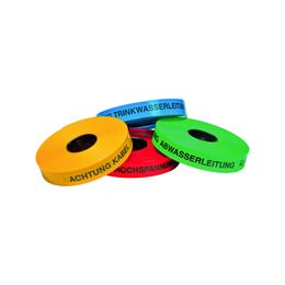 Multicoll Trassenwarnband L.250 m B.40mm Aufdruck Achtung Abwasserleitung (1001500400250040100106600)