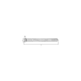 Ladenband L.300x10x30mm S.3mm STA galv.verz.d.pass.D.10mm rd GAH ; GAH Alberts (313647)