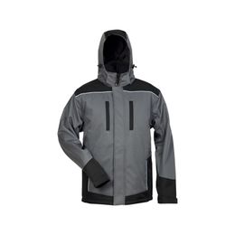 Wintersoftshelljacke Ajax Gr.XL grau/schwarz 100% PES FELDTMANN (20042)