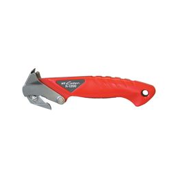 Sicherheitskartonöffner L.195mm rot/schwarz ; Industrial Quality Supplies (489628)