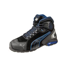 Sicherheitsstiefel Rio Black Mid Gr. 40 schwarz/blau Leder S3 SRC EN20345 ; ISM (63.225.0-40)