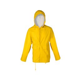 Asatex Regenjacke Gr.XXXL gelb PU-Stretch m.Kapuze EN343 Kl.2 rei&szlig;fest (PJC/XXXL/500)