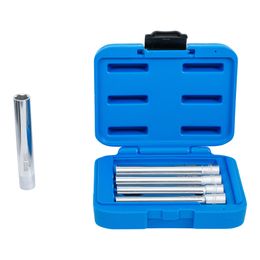 BGS-technic BGS Steckschl&uuml;ssel-Einsatz-Satz, Sechskant, extra tief Antrieb Innenvierkant 10 mm (3/8 Zoll) SW 8 - 14 mm 5 teilig ; BGS technic (9863)