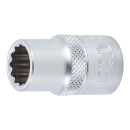 BGS-technic BGS Steckschl&uuml;ssel-Einsatz Zw&ouml;lfkant Antrieb Innenvierkant 12,5 mm (1/2") SW 1/2" ; BGS technic (10822)