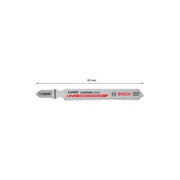 Bosch EXPERT Laminate Clean T128 BHM Stichsägeblatt 3 Stück für Stichsägen (2608900542)