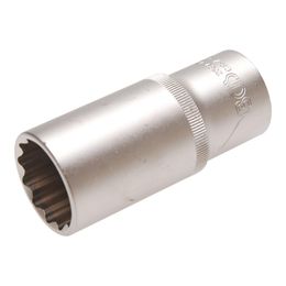 BGS-technic BGS Steckschlüssel-Einsatz für Diesel-Einspritzdüsen Antrieb Innenvierkant 12,5 mm (1/2 Zoll) SW 27 mm ; BGS technic (2539)