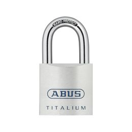 Zylindervorhangschloss 80TI/50 Schlossk&ouml;rper-B.50mm Titalium versch.-schl.Abus (80290)