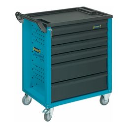 Hazet Werkstattwagen Assistent 176N-7, einzeln 176N-7, L x B x H: 780 mm x 500 mm x 1018 mm, Schubladen, flach: 5× 81 x 522 x 348 mm, Schubladen, hoch)