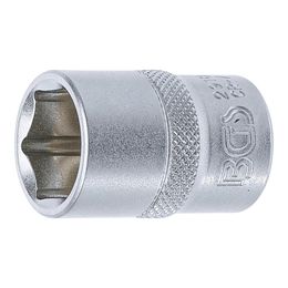 BGS-technic BGS Steckschl&uuml;ssel-Einsatz Sechskant Antrieb Innenvierkant 12,5 mm (1/2") SW 18 mm ; BGS technic (2918)