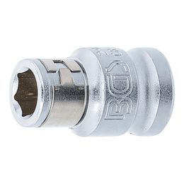 BGS-technic BGS Bit-Adapter mit Haltekugel Innenvierkant 10 mm (3/8") Innensechskant 8 mm (5/16") ; BGS technic (292)