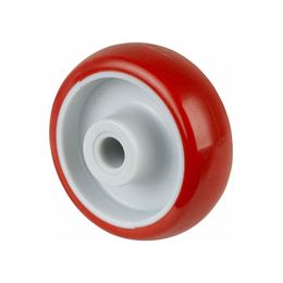 BS Rollen Rad B26, Ø 80 rot Achs Ø 12, 100kg (B26.080)