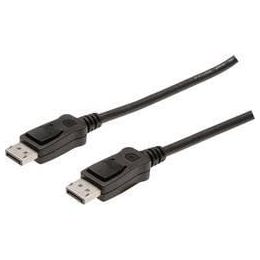 Digitus DisplayPort Anschlusskabel DisplayPort Stecker, DisplayPort Stecker 15.00 m Schwarz AK-340100-150-S Rund, dreifach geschirmt DisplayPort-Kabel