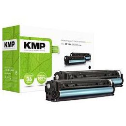 KMP Toner ersetzt HP 128A, CE320A Kompatibel 2er-Pack Schwarz 2000 Seiten H-T144D 1227,0021