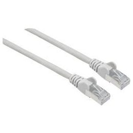 Intellinet 317146 RJ45 Netzwerkkabel, Patchkabel CAT 6a S/FTP 2.00 m Grau Folienschirm, Geflechtschirm, Halogenfrei 1 St.
