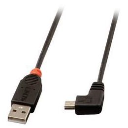 LINDY USB-Kabel USB 2.0 USB-A Stecker, USB-Mini-B Stecker 0.50 m Schwarz 31970