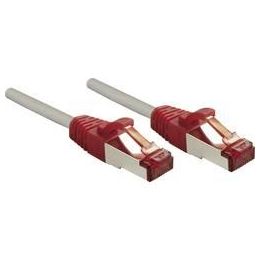 LINDY 47838 RJ45 Netzwerkkabel, Patchkabel CAT 6 S/FTP 2.00 m Grau mit Rastnasenschutz 1 St.