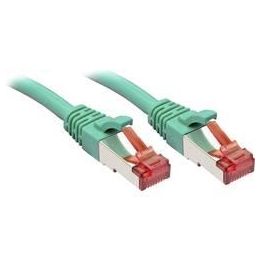 LINDY 47747 RJ45 Netzwerkkabel, Patchkabel CAT 6 S/FTP 1.00 m Gr&uuml;n mit Rastnasenschutz 1 St.